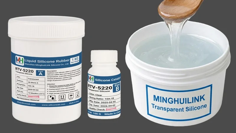 Soft RTV-2 Transparent Liquid Silicone Rubber for Molds
